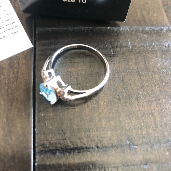 Avon | Jewelry | Genuine Blue Topaz Avon Sterling Silver 925 Ring ...